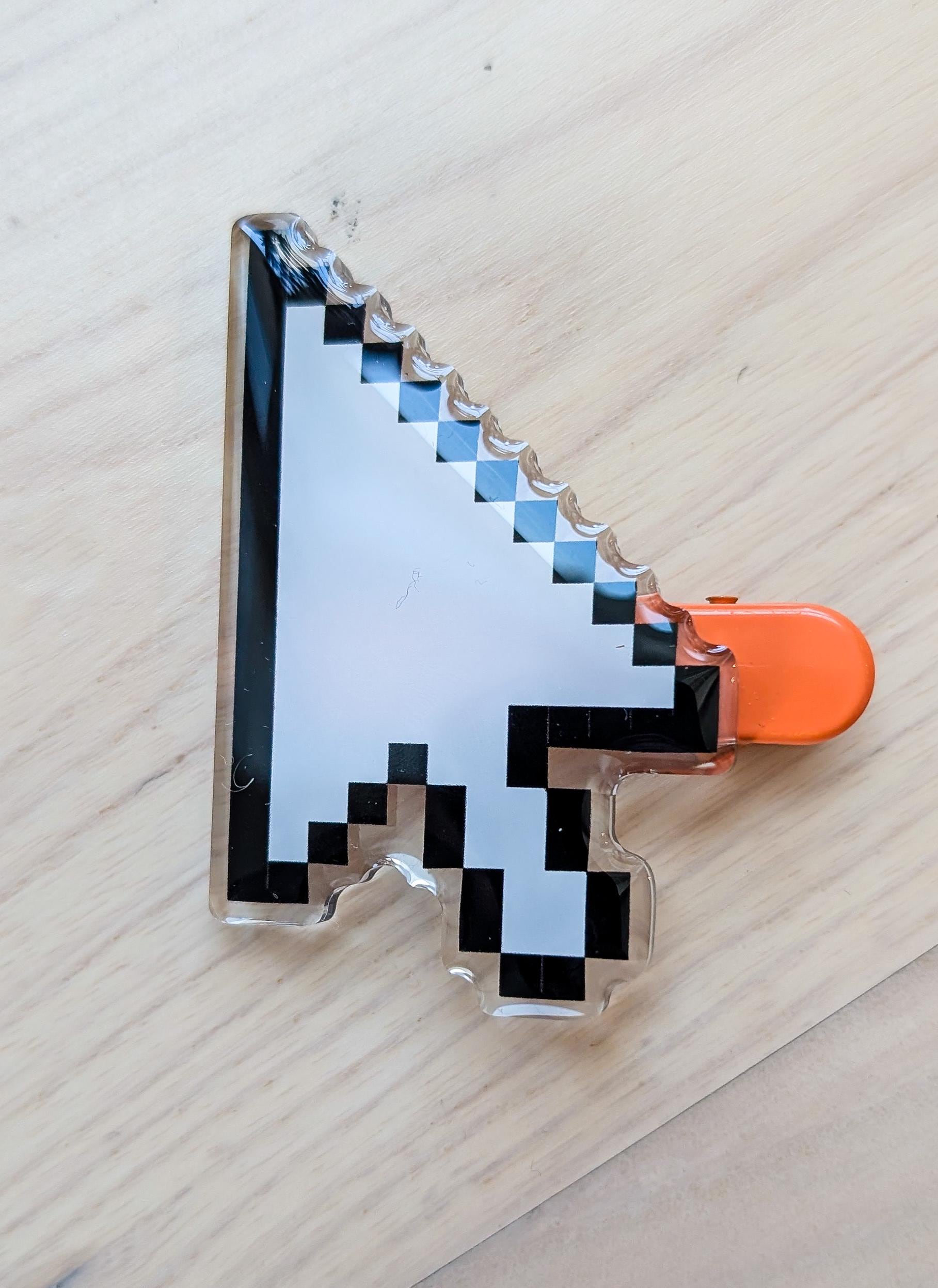 Y2K Vibe Old School Mouse Cursor Icons Hair Clip Accessory | Trash_b0t ...