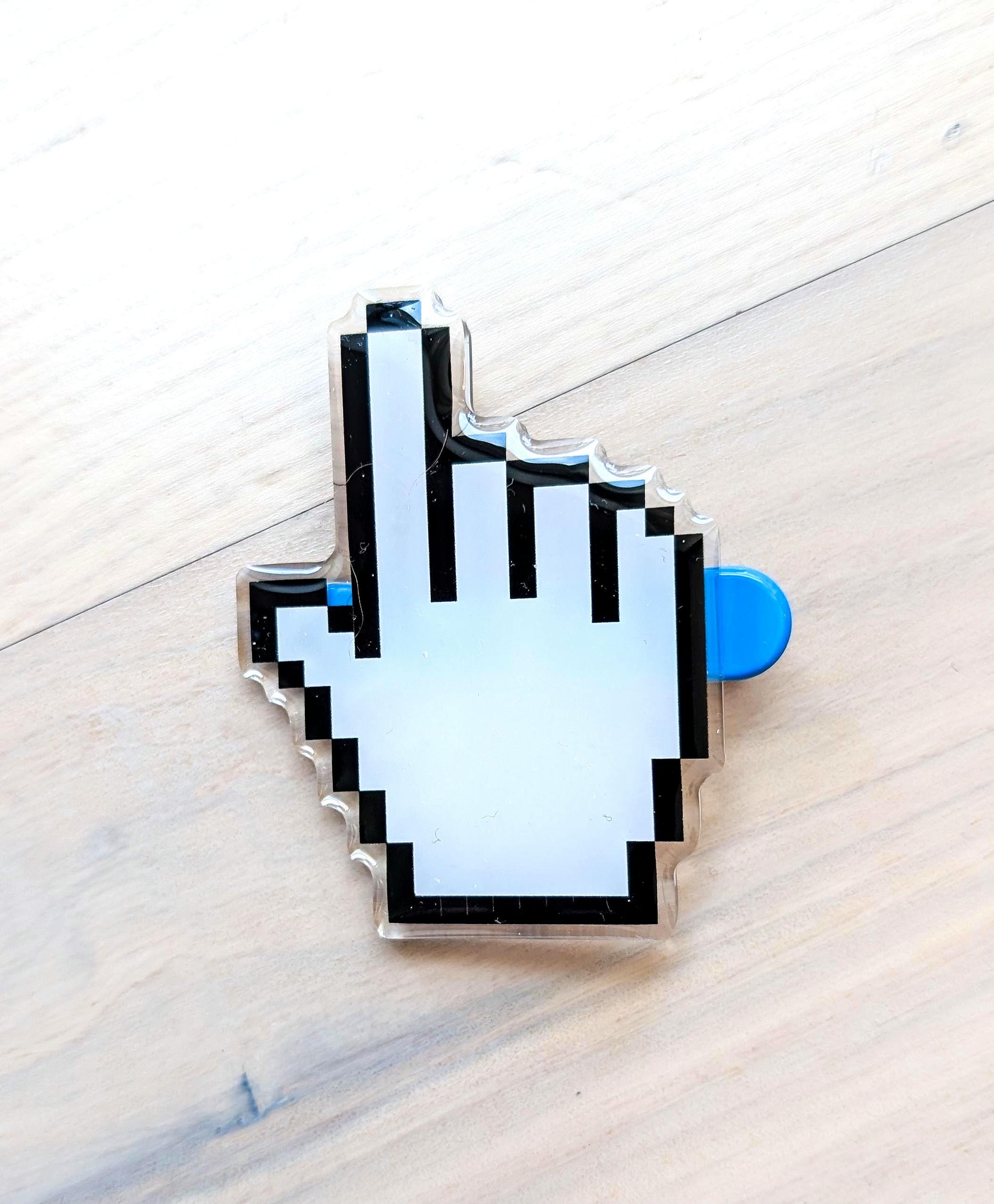Y2K Vibe Old School Mouse Cursor Icons Hair Clip Accessory | Trash_b0t ...