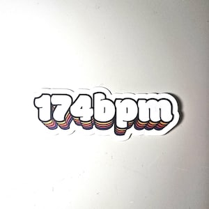 Drum and Bass Dnb Retro 174bpm EDM Rave Festival Sticker | Trash_b0t ...