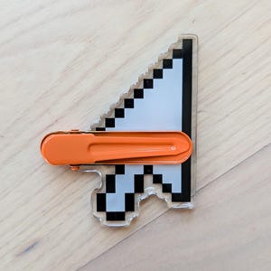 Y2K Vibe Old School Mouse Cursor Icons Hair Clip Accessory | Trash_b0t ...