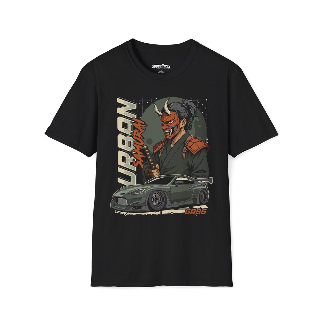 Urban Samurai Toyota GR86 Olive Widebody T-shirt | Hannya Mask JDM - Etsy