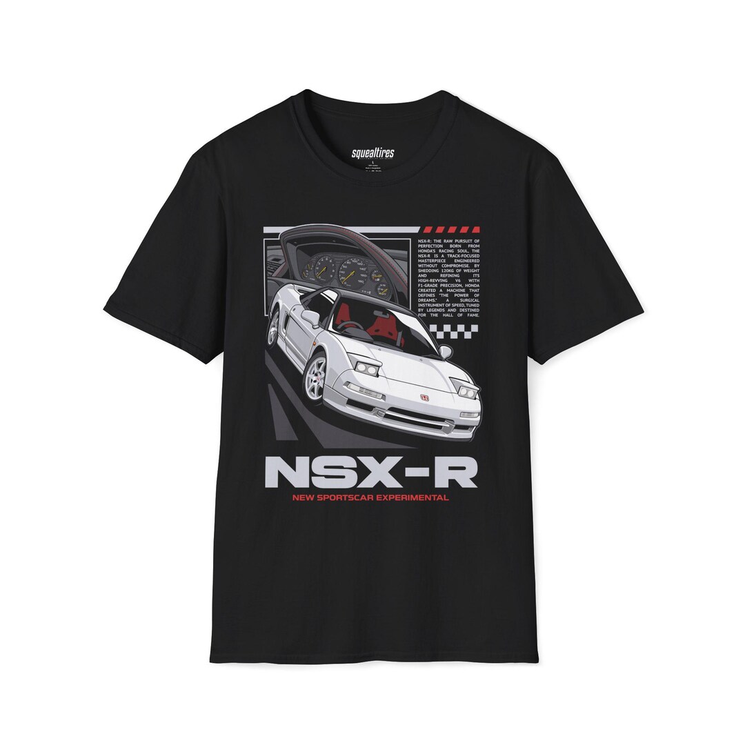NSX-R NA1 Illustration T-shirt | Championship White JDM | High-rev ...