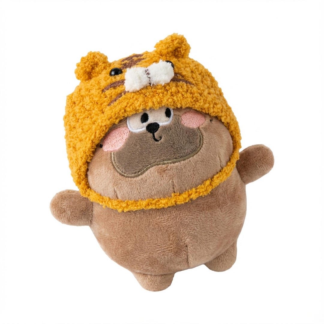 Pug Plush Keychain in Bunny Hat | Cute Judy Bag Charm | Emotional ...