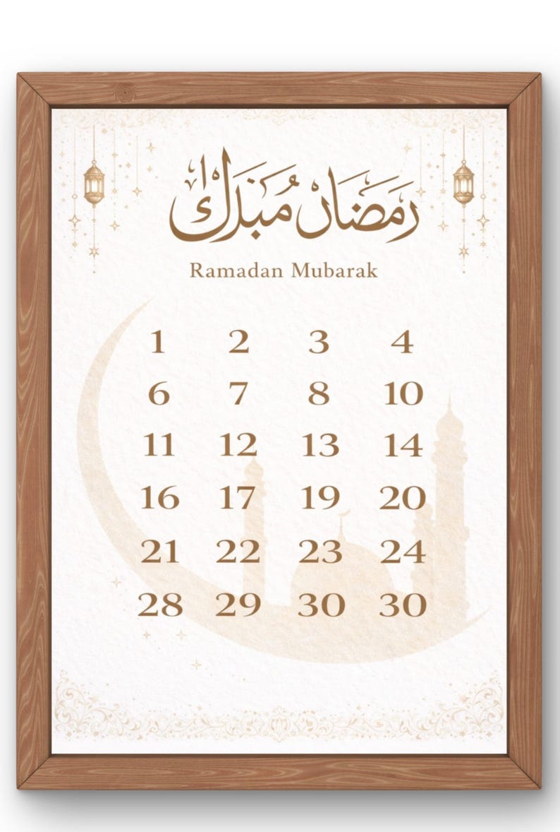 Ramadan Advent Calender 2026 | Ramadan Countdown Calender | Ramadan ...