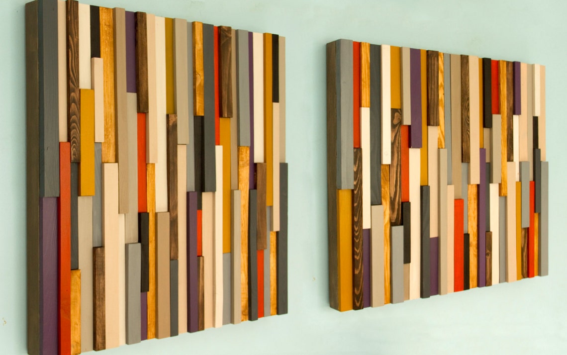 Wood Wall Art Sculpture 3D Abstract Wood Sculpture Reclaimed - Etsy