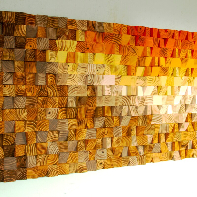 Wood Mosaic - Etsy