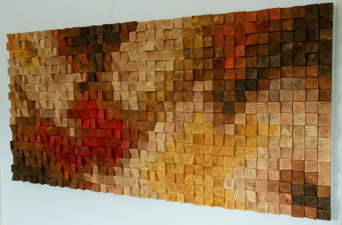 Large Rustic Wood Wall Art Wood Wall Sculpture Abstract - Etsy