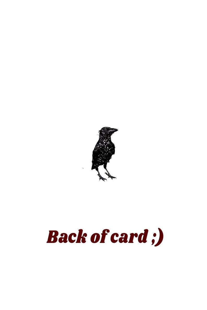 The Crow Movie - Devil's Night Greeting Card - Blank Inside - Instant ...