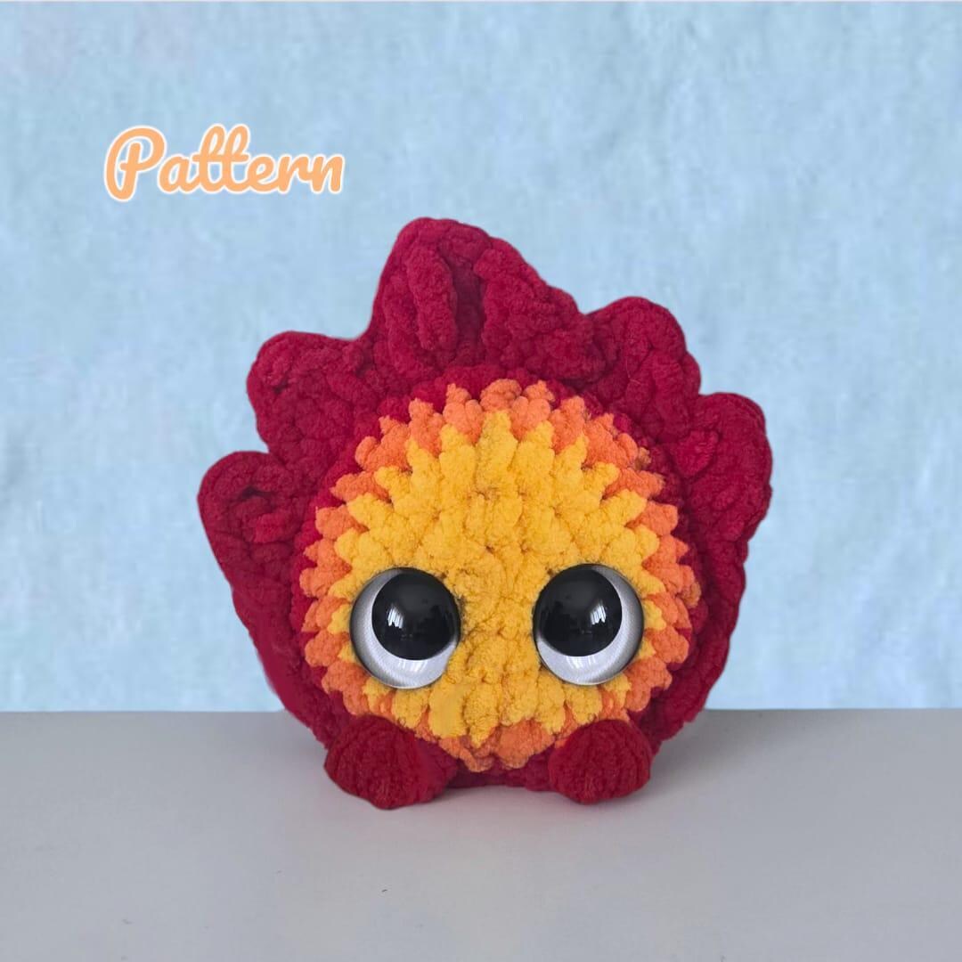 Chibi Fire Demon Crochet Pattern NO SEW - Etsy