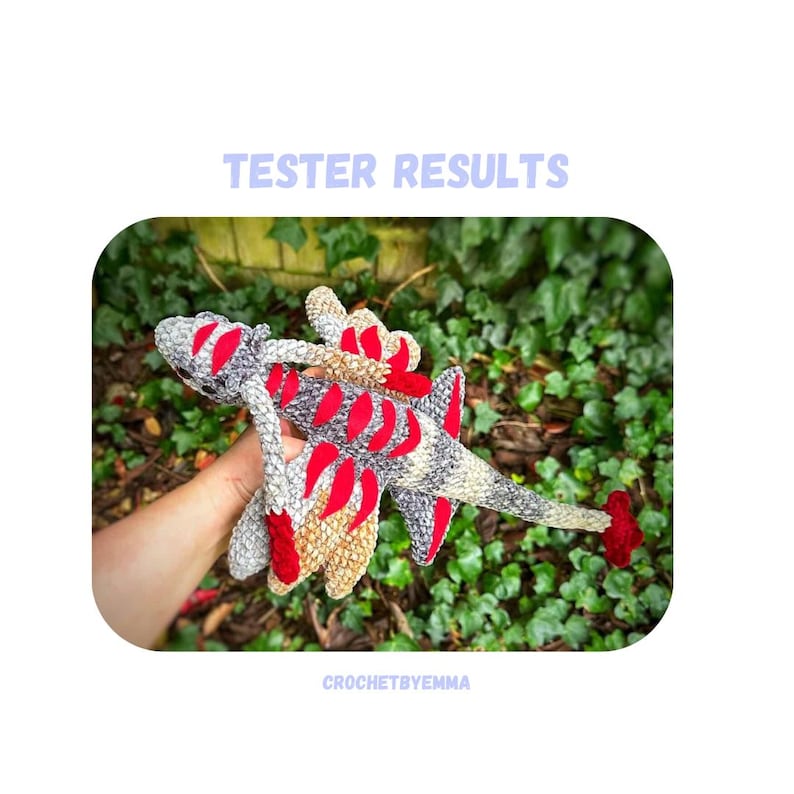 Low Sew Predator Dragon Crochet Pattern - Etsy