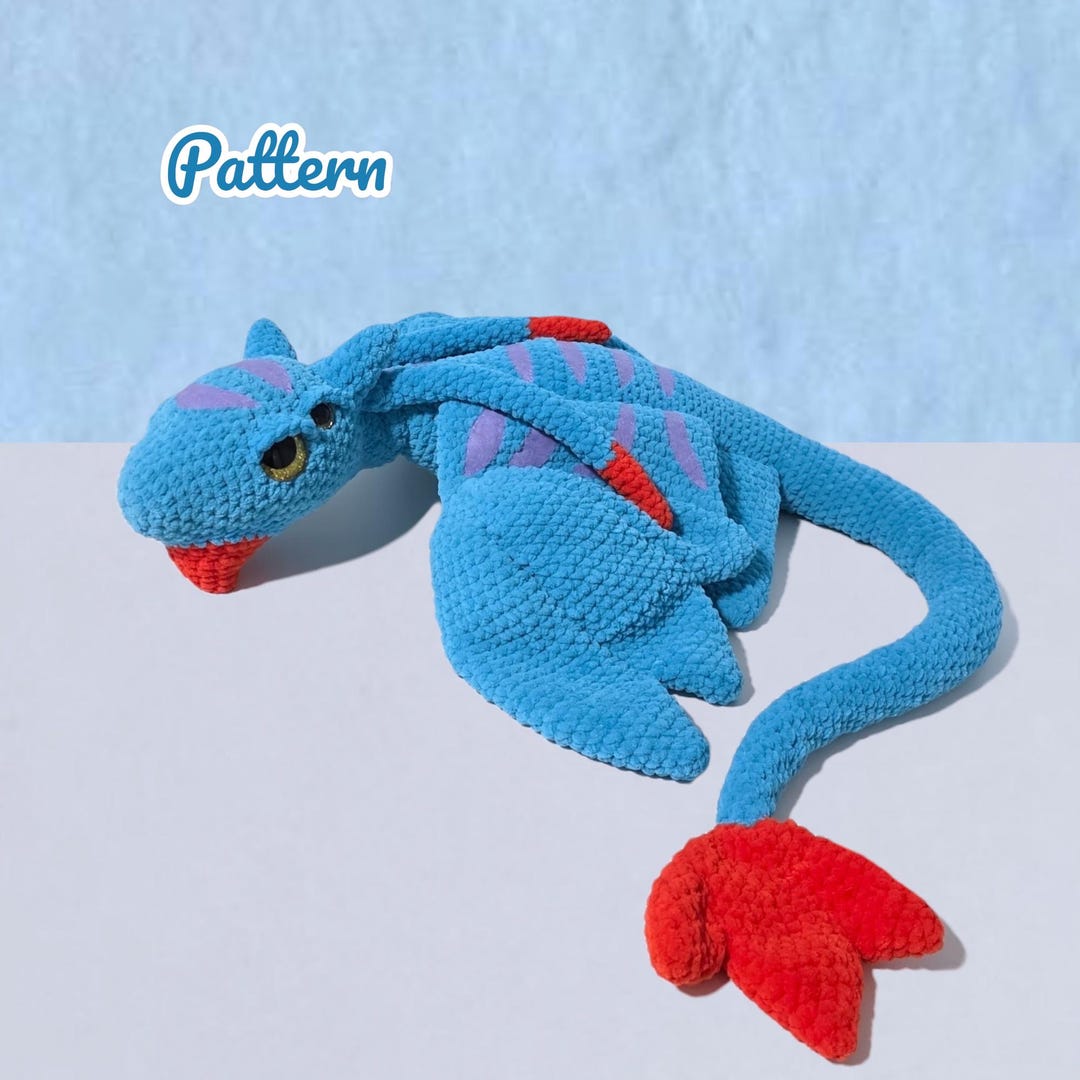 Big Predator Dragon Crochet Pattern - Etsy