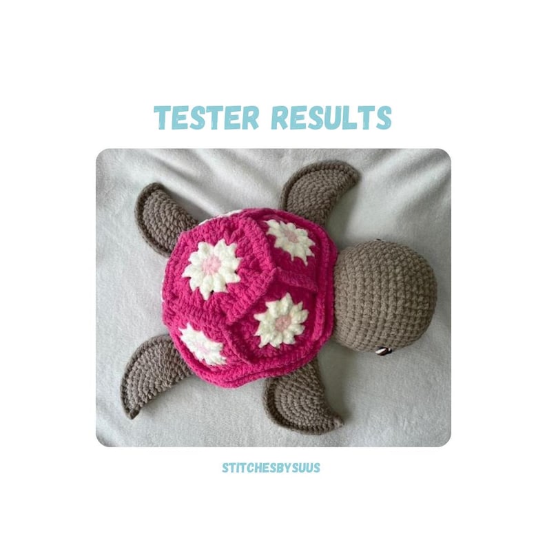 Big Granny Square Turtle Crochet Pattern - Etsy
