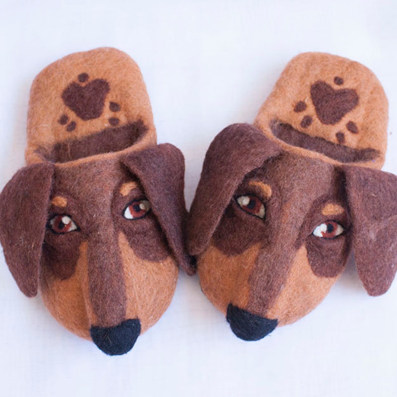 Dachshund Slippers - Etsy
