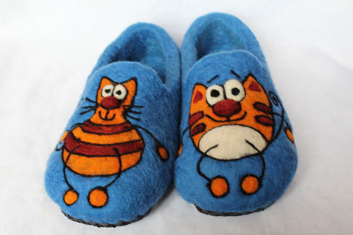 Felted Wool Slippers/ Felt Slippers/ Wool Slippers/ Slippers - Etsy