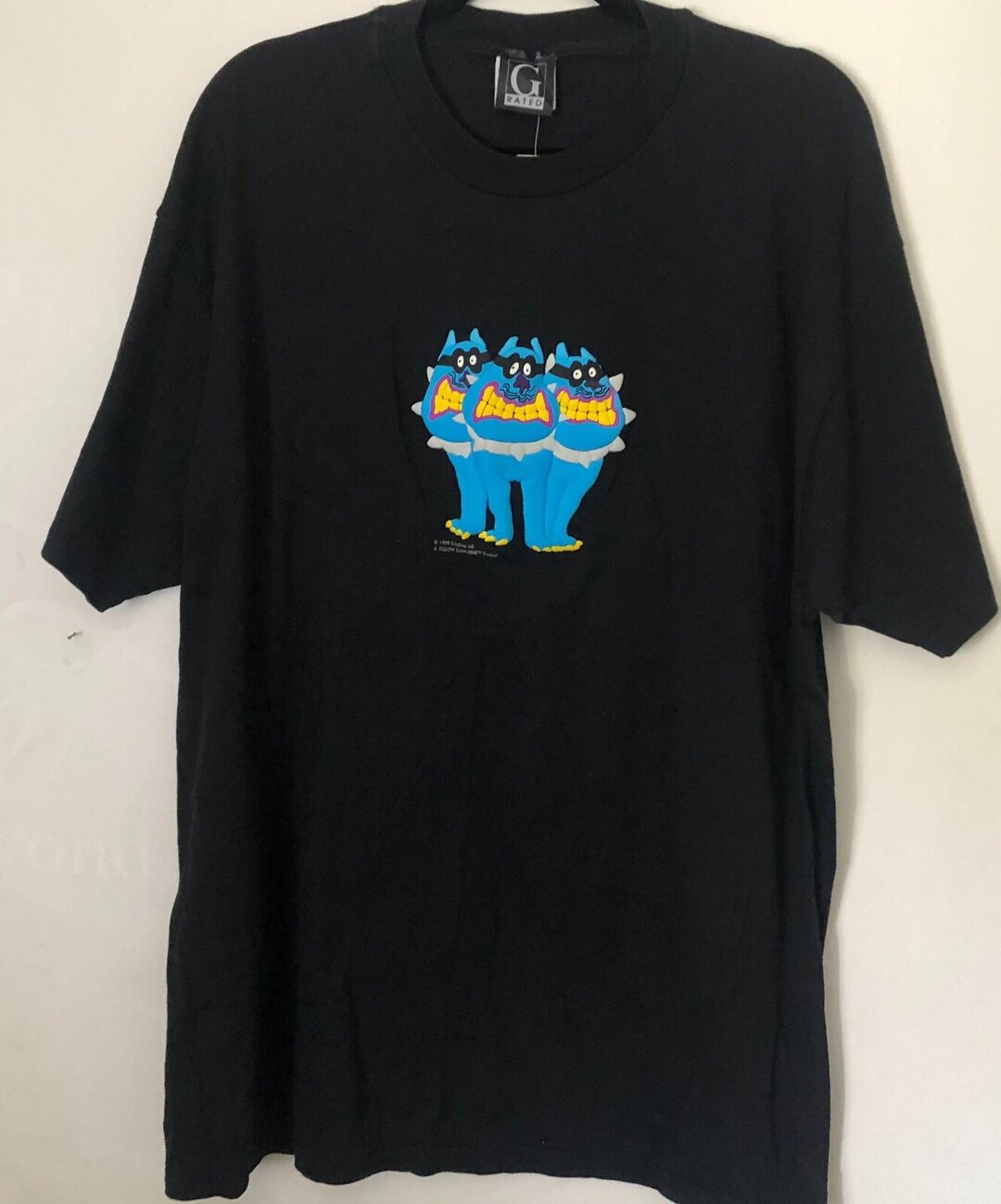 The Beatles Yellow Submarine Bull Dogs Mega Rare T Shirt X Large Black ...