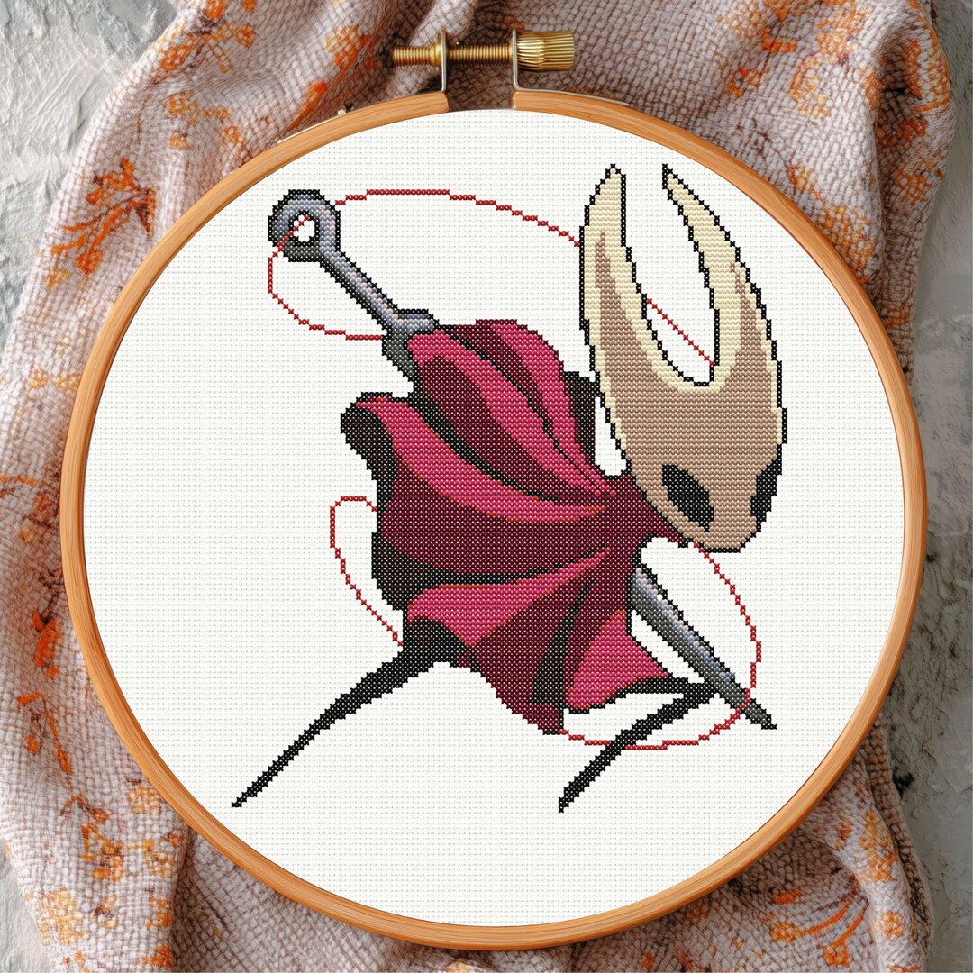 Hollow Knight Hornet Cross Stitch Pattern – Dynamic Game Character ...