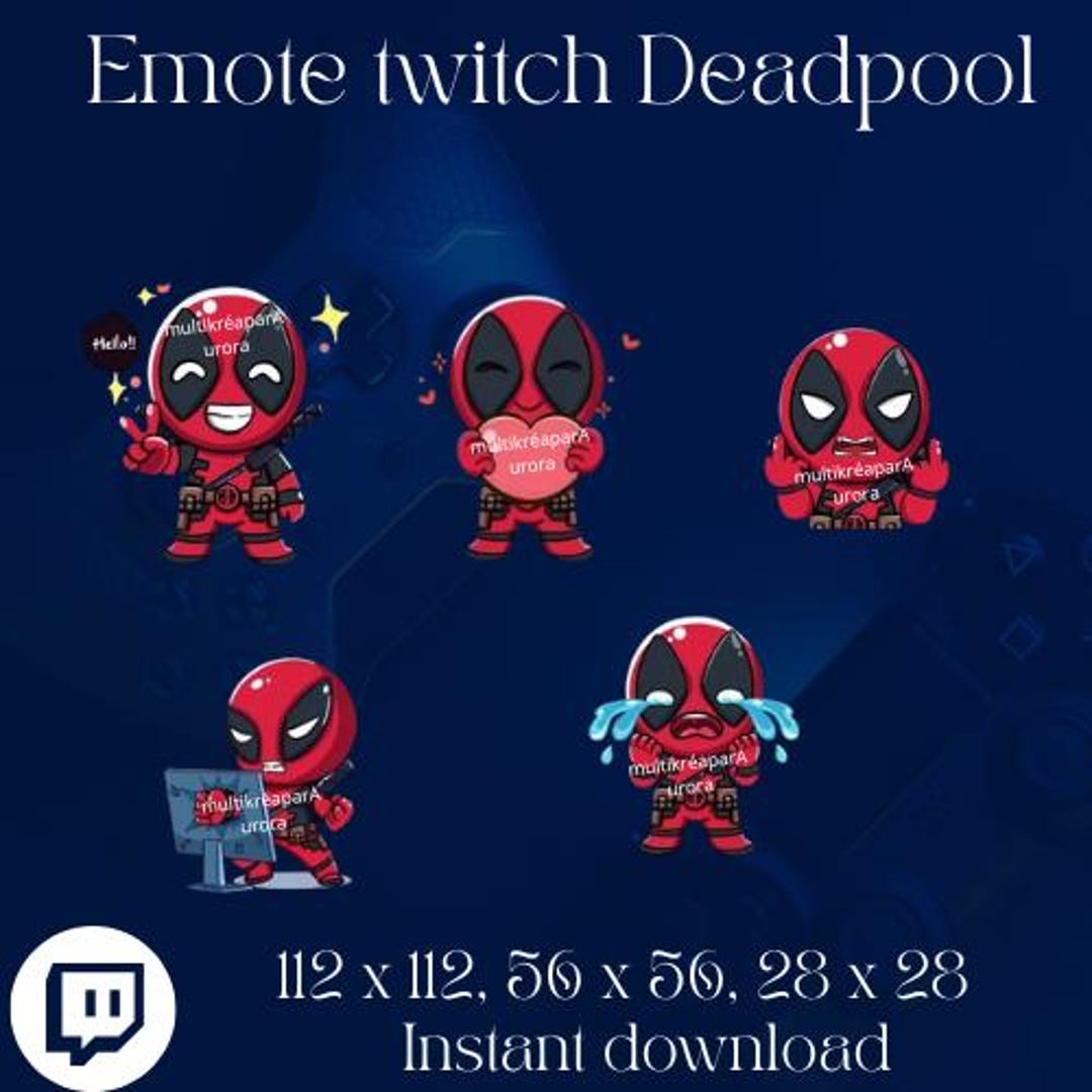 Emote Deadpool en lot - Etsy France