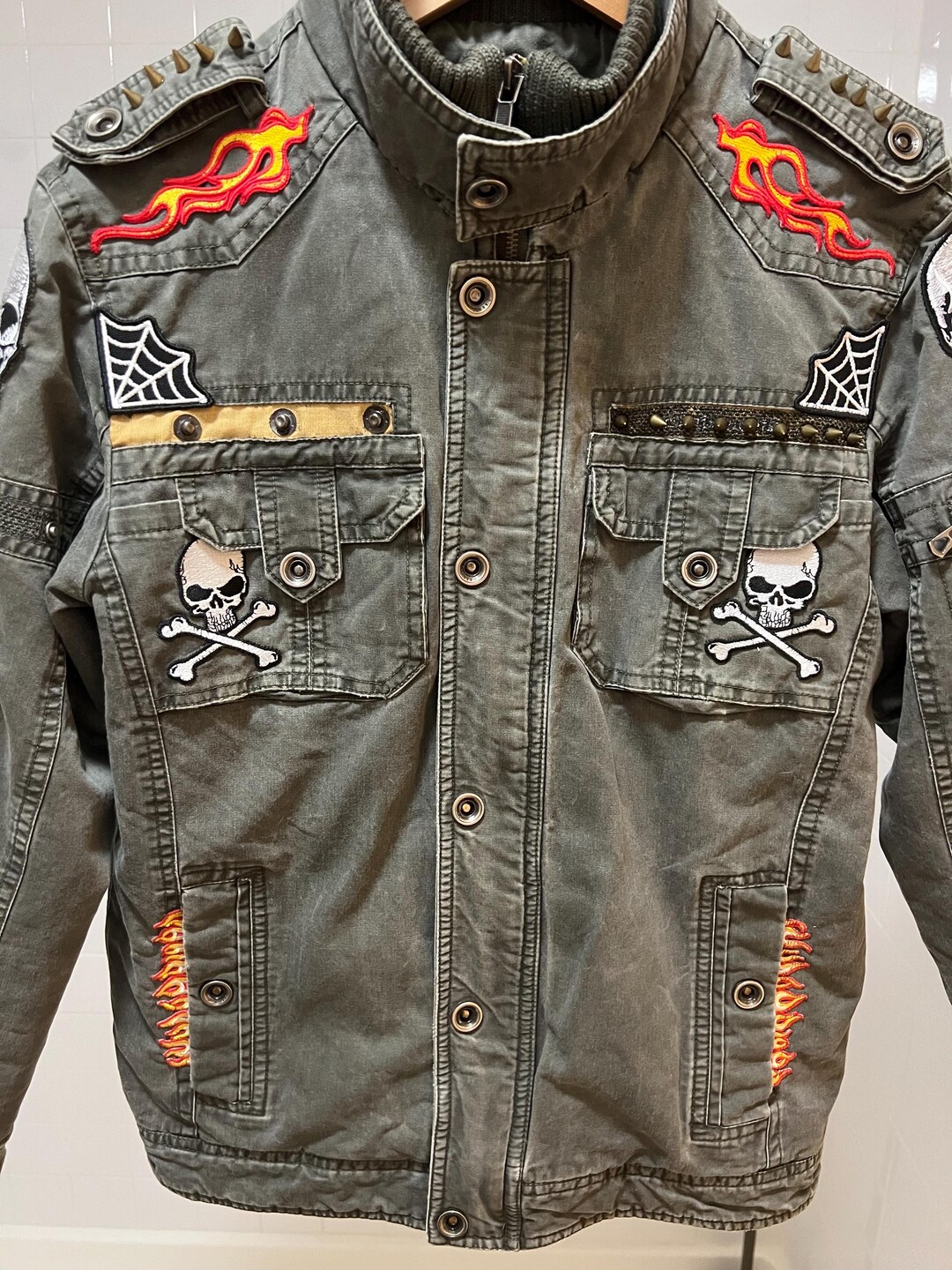 Mental Health Battle Jacket (large) - Etsy