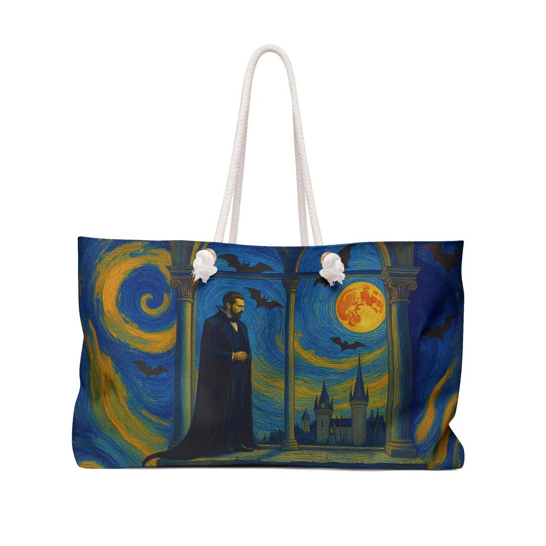 Van Gogh Dracula Tote Bag: Gothic Horror Art Carry Bag - Etsy