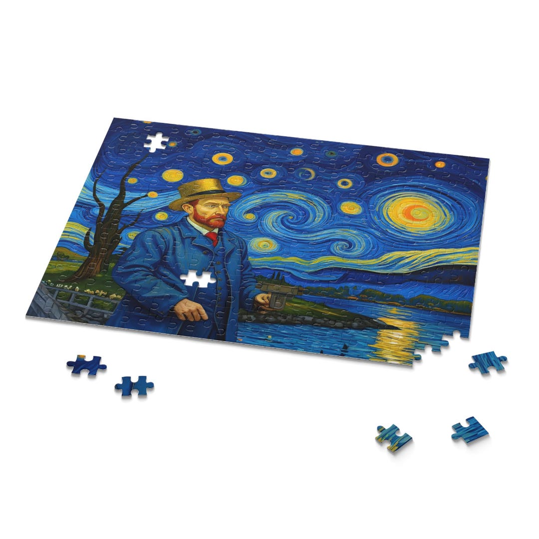 Van Gogh Self-portrait Jigsaw Puzzle: Art Lover Gift - Etsy
