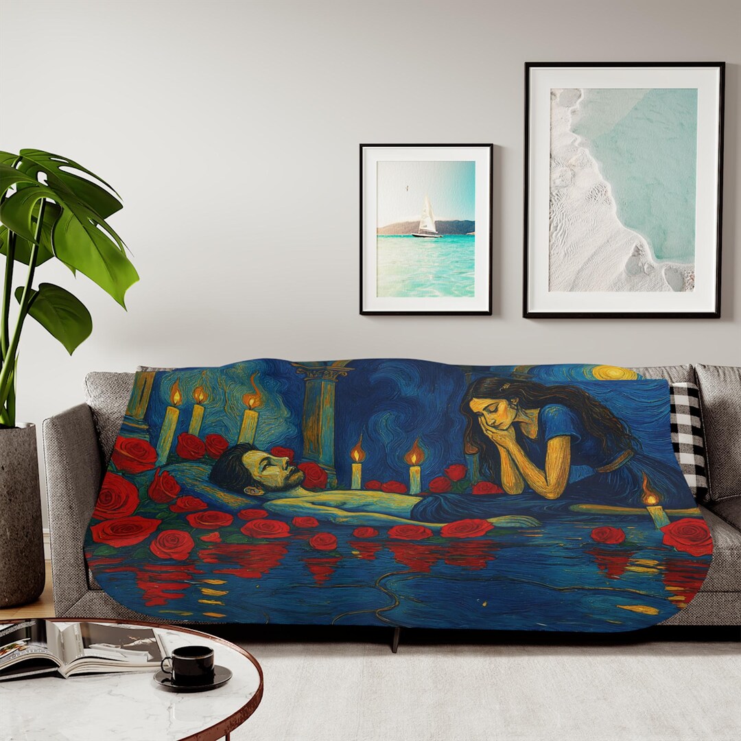 Van Gogh Romeo & Juliet Blanket: Literary Art Throw - Etsy