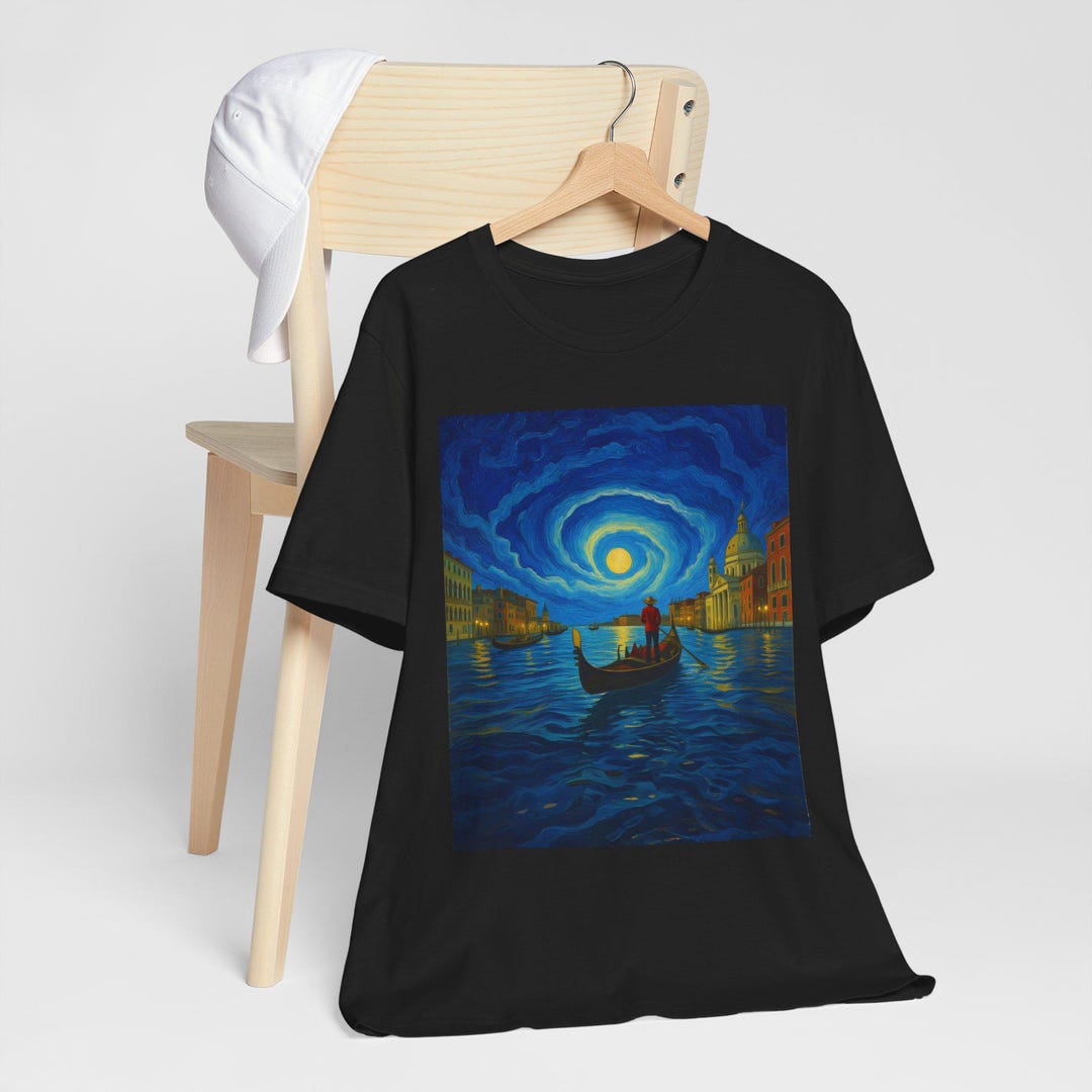 Van Gogh Venice Gondola Art Print – Unisex Hoodie, T-shirt - Etsy