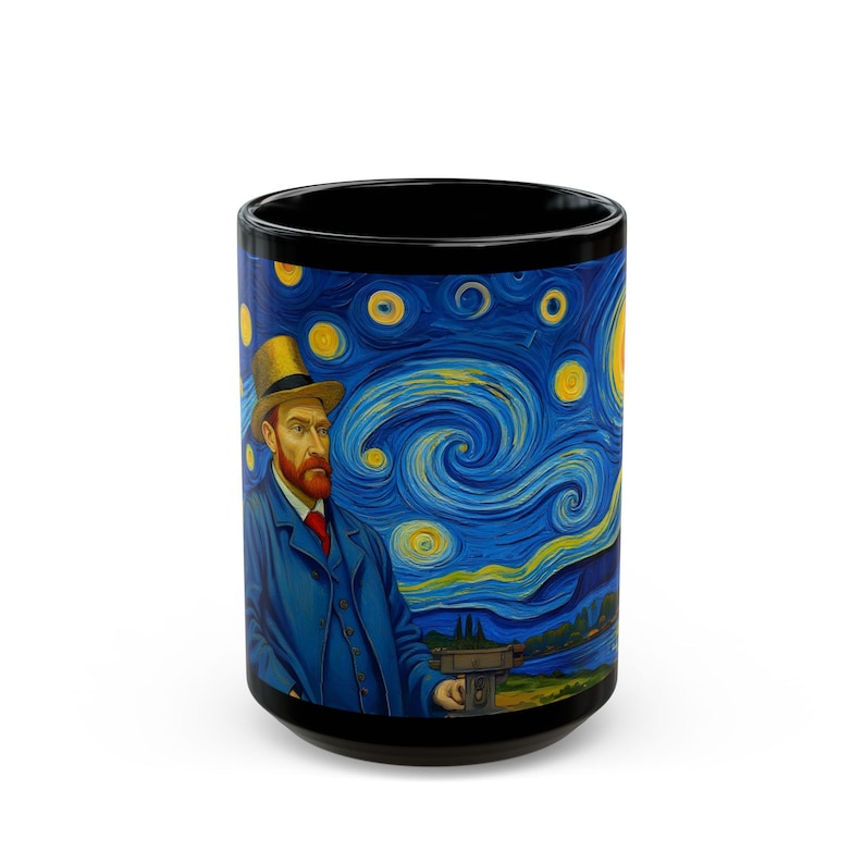 Van Gogh Self-portrait Coffee Mug: Starry Night Style Art Lover Gift - Etsy
