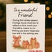 Christmas Friendship Card | Heartfelt Holiday Greeting | Festive Gift ...