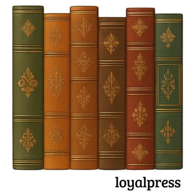 Vintage Book Spines Bundle – Antique Library Printable Collection ...