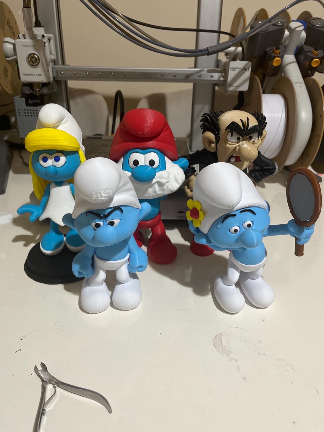 Handmade 3D Printed Smurfs Figure Set | PLA Collectibles - Etsy