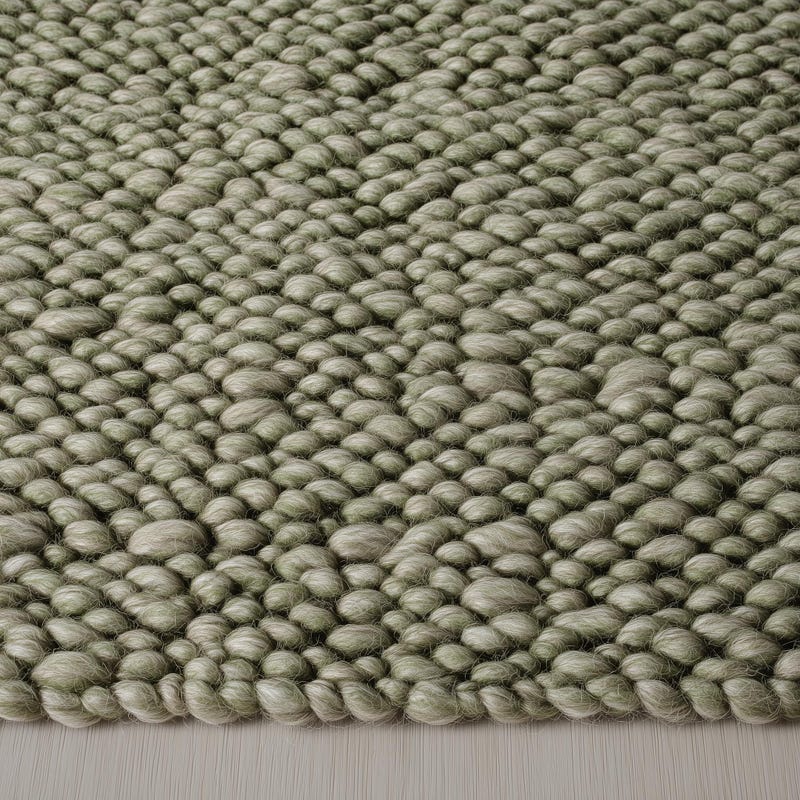 Olive Textured Rug - Etsy UK