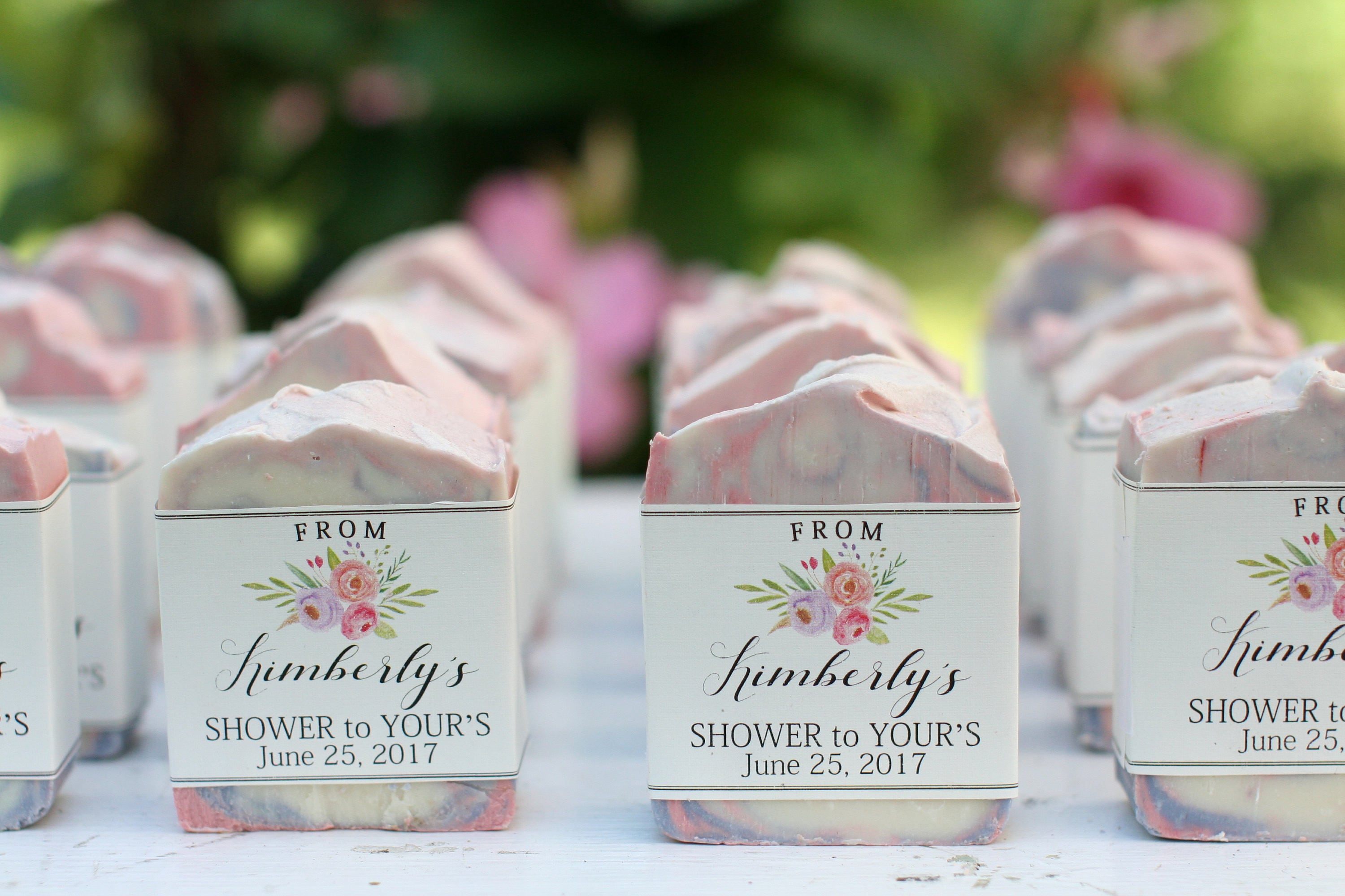 Floral Bridal Shower Soap Favors Full Size 20 Fully Etsy
