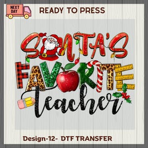 Merry Teacher Bright Students DTF Transfer – Classroom Christmas Heat ...