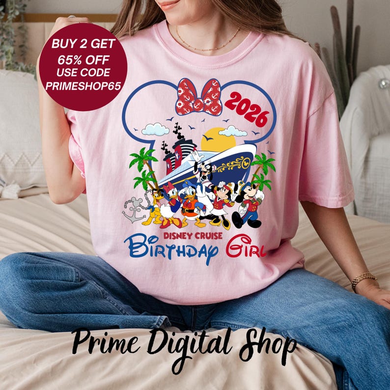 Mickey Minnie Cruise Ship Shirt Design | Disney Cruise Birthday Girl ...
