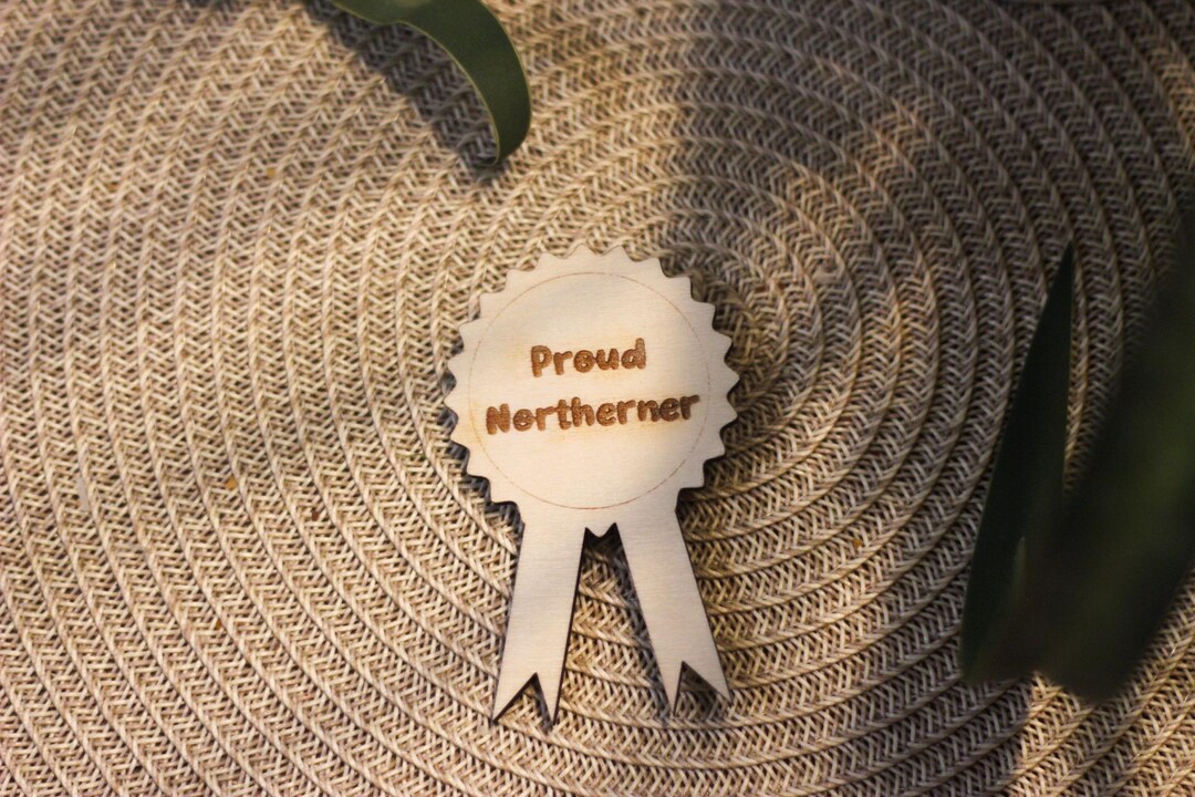 Proud Northerner Wooden Pin Badge - Northern England Gift - Etsy