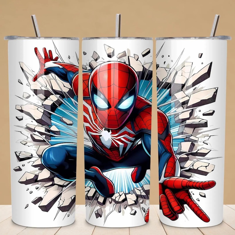 Spider Man Tumbler 20oz - Etsy