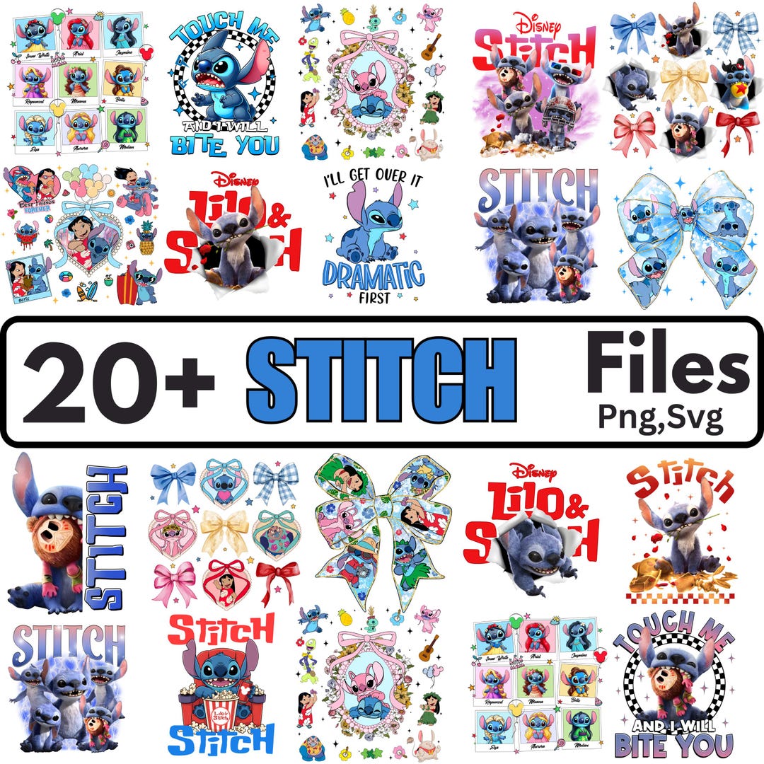 20+ Stitch Files, Stitch Svg, Stitch Bundle, Stitch Png, Stitch Clipart ...