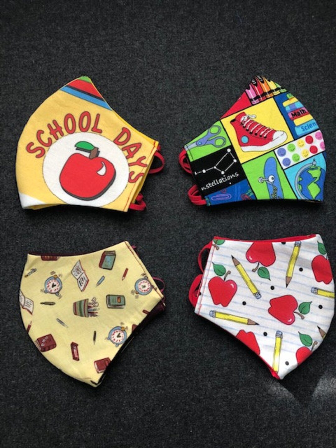 Back to School Face Masks - Etsy