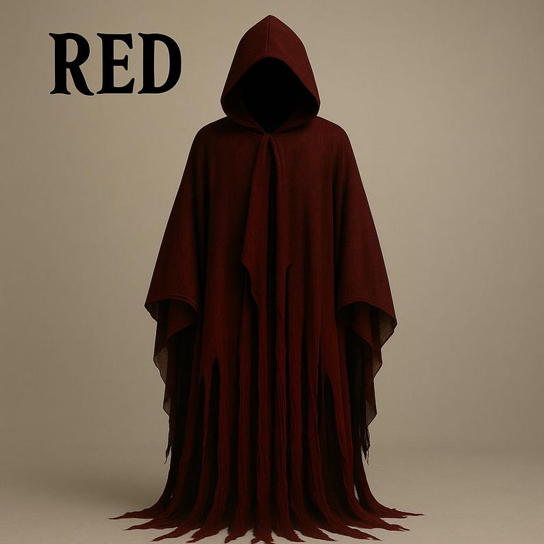 Unisex Ghost Costume: Spooky Halloween Cloak With Hood - Etsy