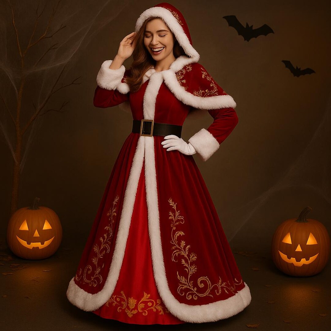 Christmas Santa Costume Dress: Holiday Cosplay Outfit - Etsy
