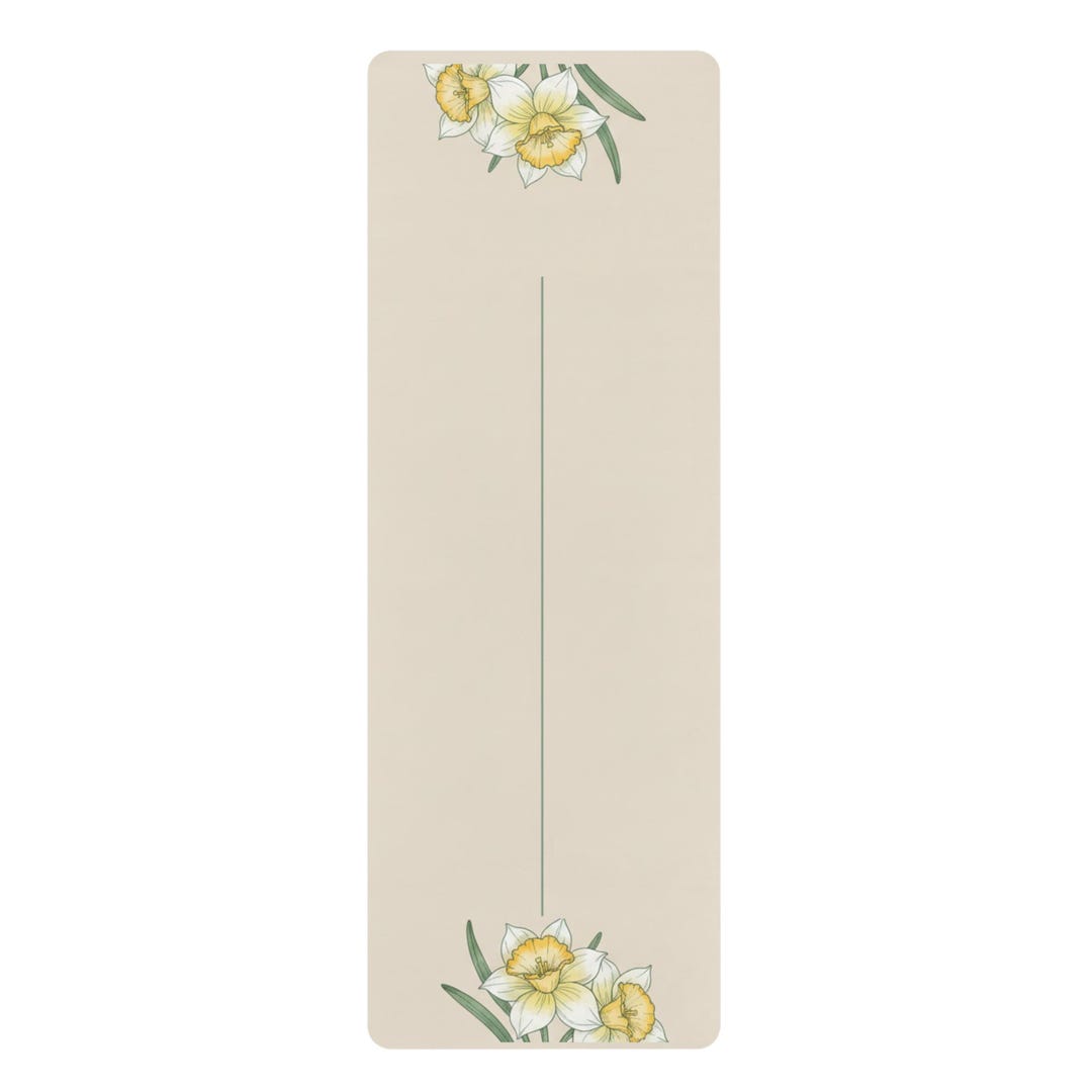 March Birth Flower Personalized Yoga Mat - Etsy