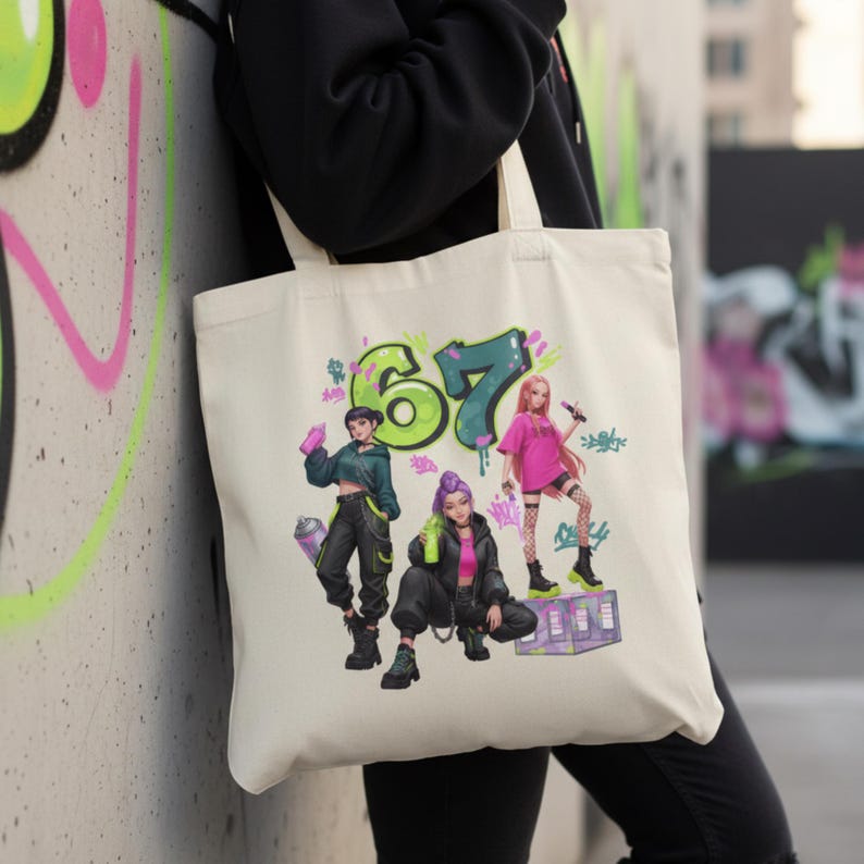 Six Seven 6 7 Meme Kpop Girls Band PNG | Funny Trend Social Media ...