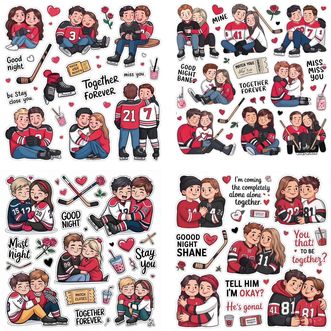 Heated Rivalry Connor & Ilya Bundle Png, Gift for Movie Lover, Heated ...