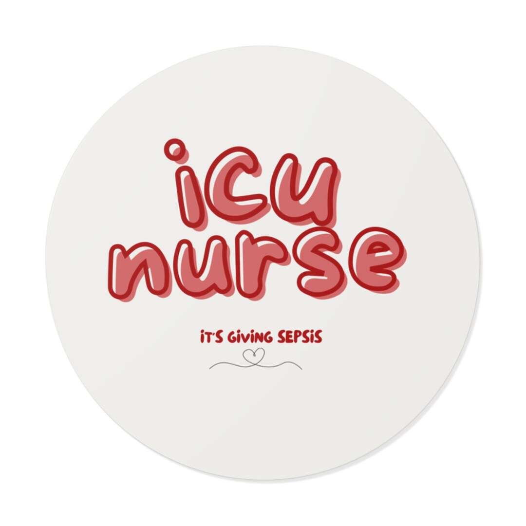 ICU Nurse Vinyl Sticker: Funny Medical Gift, Hospital Decor - Etsy