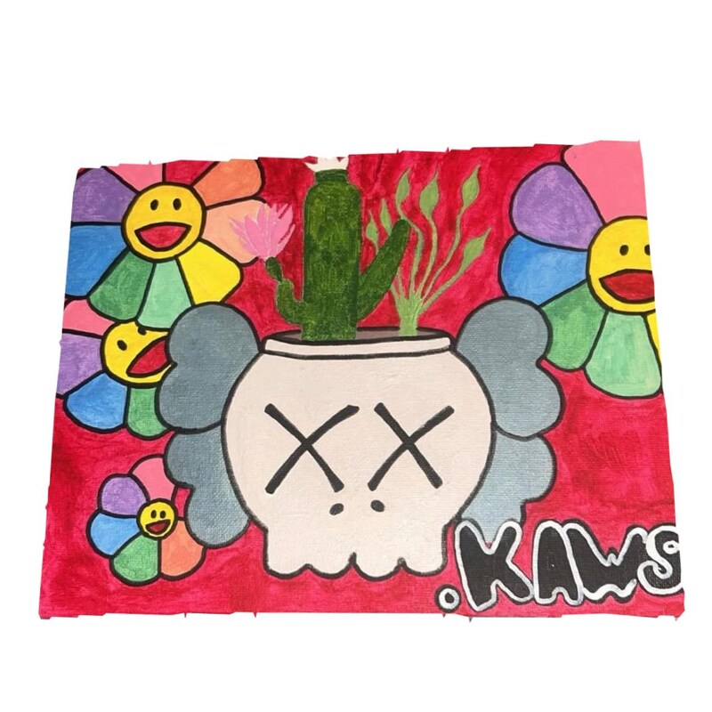 Kaws Flower - Etsy
