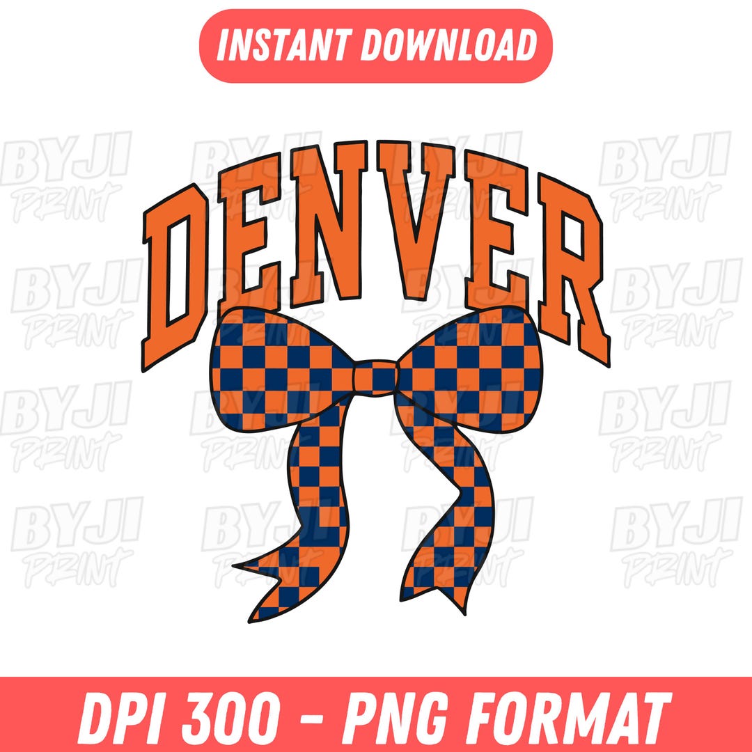 Denver Football PNG | Broncos Football Sublimation Print File ...