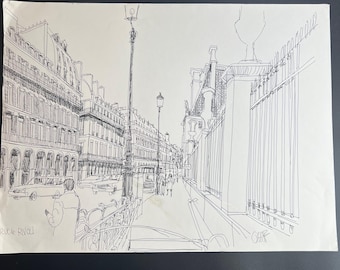 Vintage Pen & Ink Drawings & Illustrations - Etsy