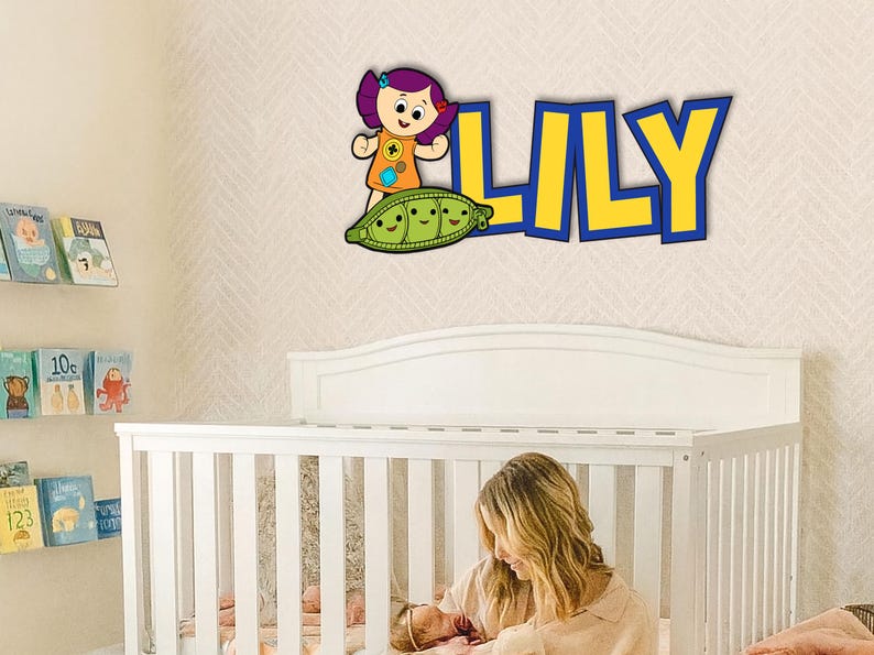 Personalized Toy Story Bo Peep Style Wooden Name Sign, Custom Girls ...