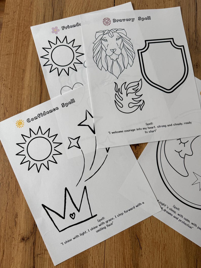 Little Spells for Big Feelings/ Mindful Magic Printable Pack for Kids ...