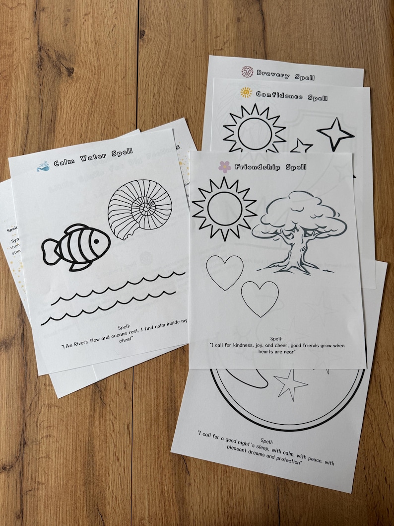 Little Spells for Big Feelings/ Mindful Magic Printable Pack for Kids ...